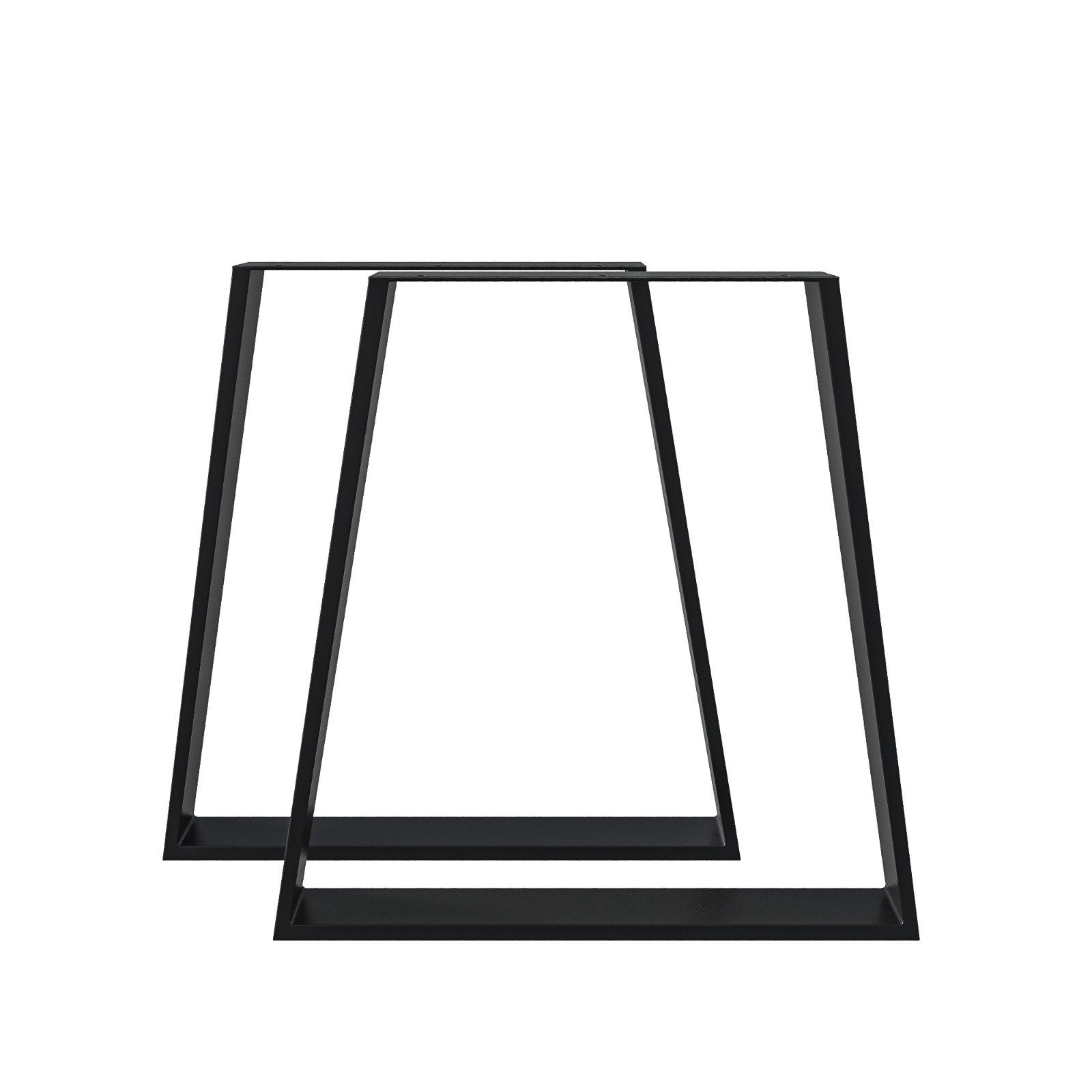 Metal Dining Table Coffee Bench Trapezoid Heavy Duty Modern Legs Minim ...