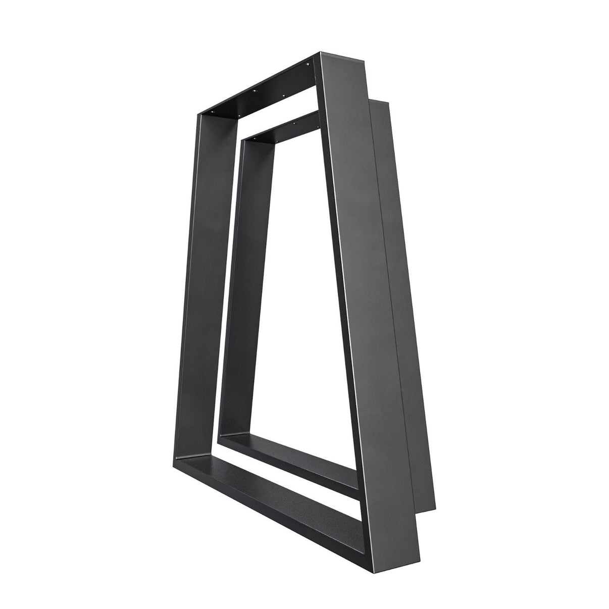 Metal Dining Table Coffee Bench Trapezoid Heavy Duty Modern Legs Minim ...